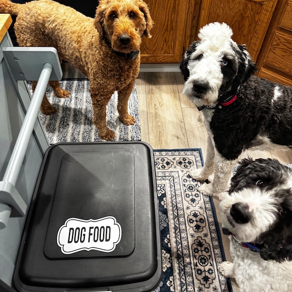 Fancy Dog Food Label Decal - Etsy