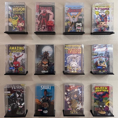 Funko POP Comic Cover Wall Mount and VHS Cover Display Shelf Perfect ...