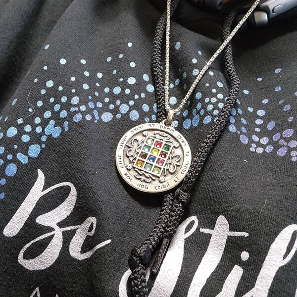 Decorative 12 Choshen Gems Ornament With the Israel Tribes Real Stones ...