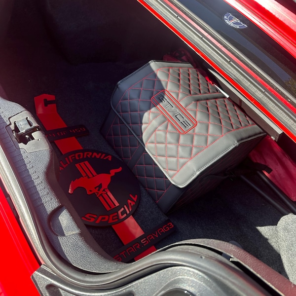 Custom Car Organizer - Handmade Leather Organizer - Trunk Organizer ...