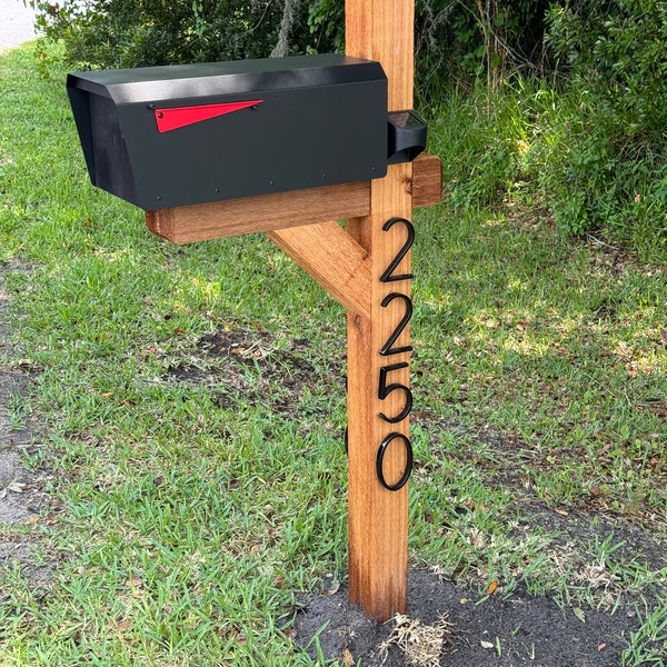 White Mailbox, Post-mounted Modern Design HC101 - Etsy