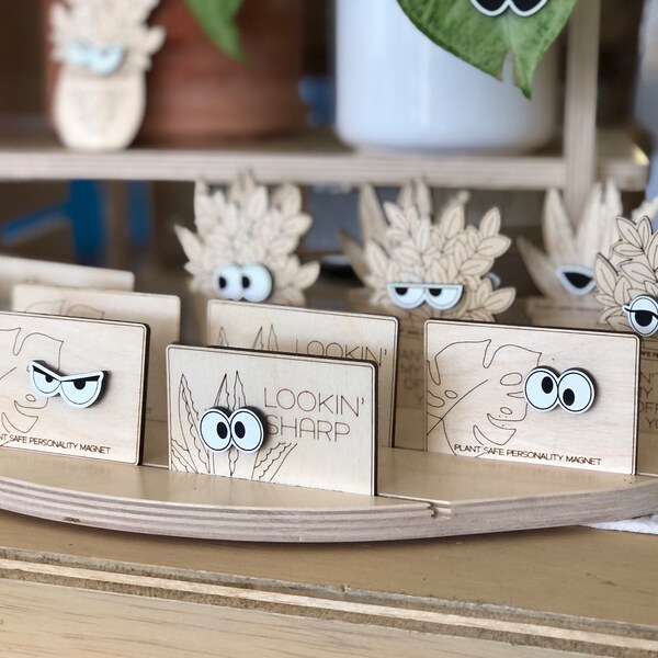 Full Set SVG Plant Personality Magnets | Glowforge Laser Engraving Cut ...