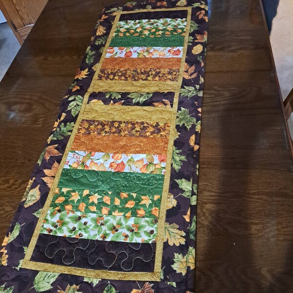 Yellow Easter Egg Quilted Table Runner, Small Easter Table Runner, 36 ...