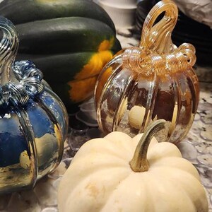 Spooky Swirl Glow Glass Pumpkin - Etsy