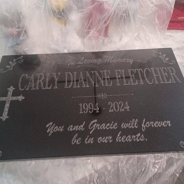 Memorial Stone for Mom Dad, Personalized in Loving Memory Memorial ...