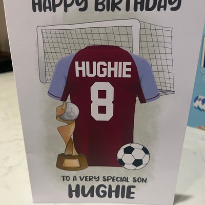 Personalised Sonic the Hedgehog Birthday Card ANY AGE Son Daughter ...