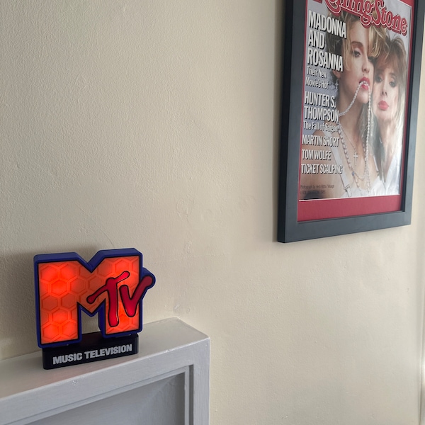 MTV Lighted Sign - Battery or AC Power Option - Etsy
