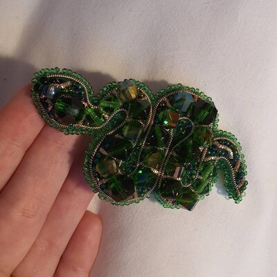 Snake Brooch Bead Embroidery Kit, DIY Beaded Animal Brooch, Hand ...