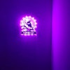 Raven Metal Wall Art With LED Light - Crow Moon Sign Home Decor ...
