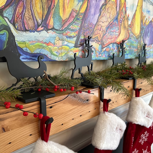 Christmas Stocking Holder, Stocking Hanger, Stocking Holder for Mantle ...