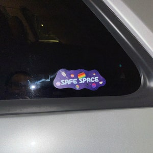 Safe Space Neurodiversity LGBTQ Ally Vinyl Decal Sticker - Etsy
