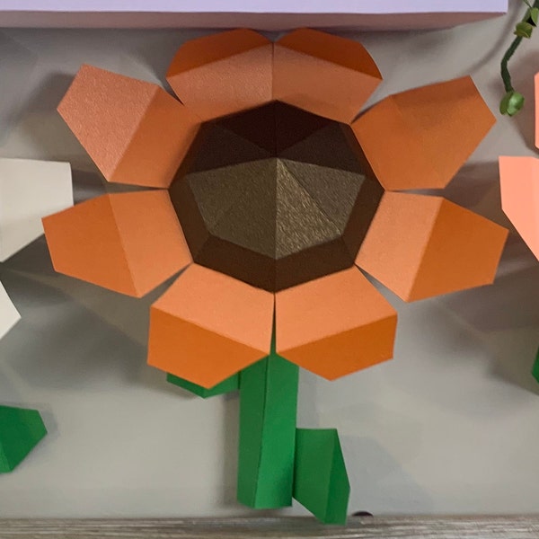 Pot Flower - DIY Papercraft Kit (instant Download) - Etsy