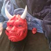 3D Printed Multi Color Hellequin Mask - Etsy