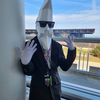 PAPERCRAFT Cyberpunk GAS MASK, Sci-fi 3D Paper Costume Template, Diy ...