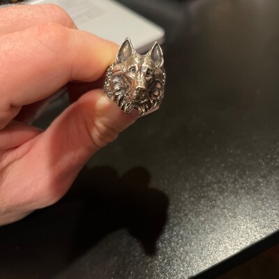 Dragon Ring ,godzilla Ring Head, Godzilla Sterling Silver Ring, Animal ...