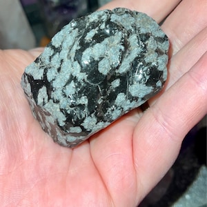 Raw Snowflake Obsidian Crystal 13 Rough Snowflake Obsidian Stone ...