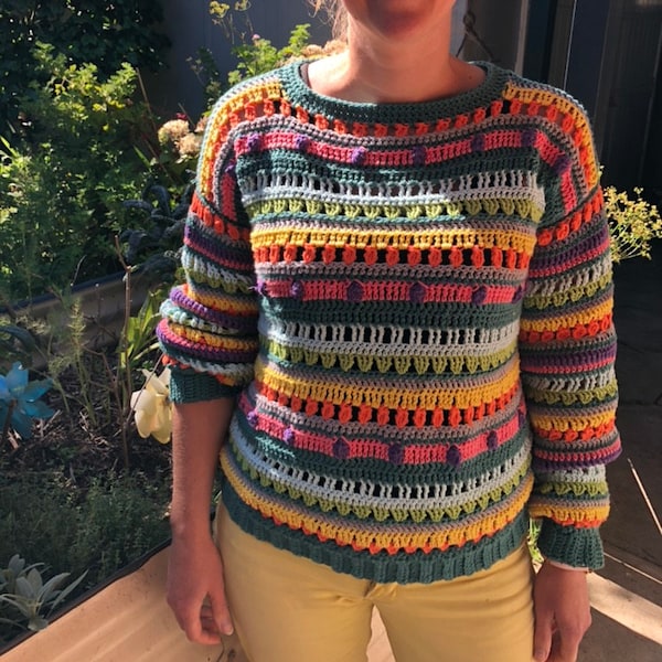 Eclectic Crochet Jumper Pattern - Etsy