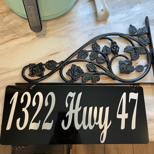 Driveway Marker Address Sign - Reflective Address Sign for 911 and ...