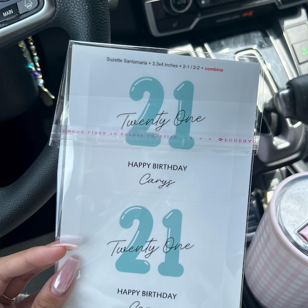 Custom 21st Birthday Wine Label/funny Birthday Gift/happy Twenty One ...