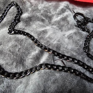 Black Steel Chain Gothic Bolero Wrap Collar Choker Layered Lariat ...
