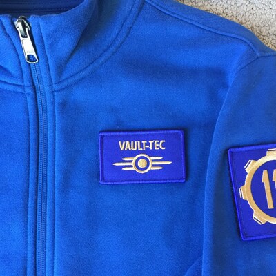 Vault-tec Fallout Insipried Patch Cosplay 3x2 Inches Hook and Loop ...