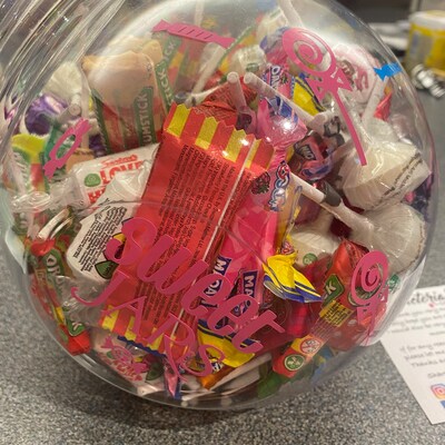 Personalised Sticker/label/decal for Sweet Jar... Add Your Own Name ...