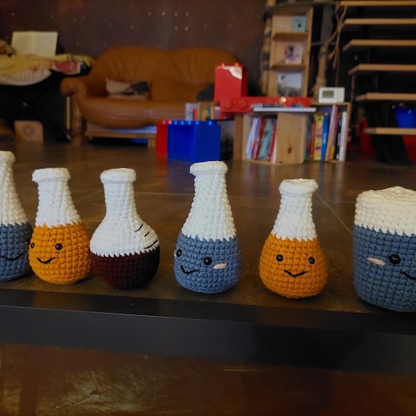 Amigurumi Toy Biology Plushie Microscope Crochet Toy for Kids Science ...