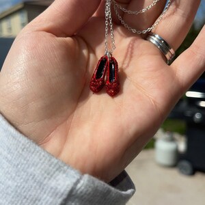 Ruby Red Slippers Necklace Wizard of Oz Necklace Dorothy Costume ...