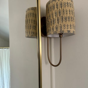 Scalloped OFF White Linen Sconce Shade With Your Choice of - Etsy