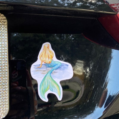 Mermaid Vinyl Sticker for Water Bottles and Laptops - Etsy
