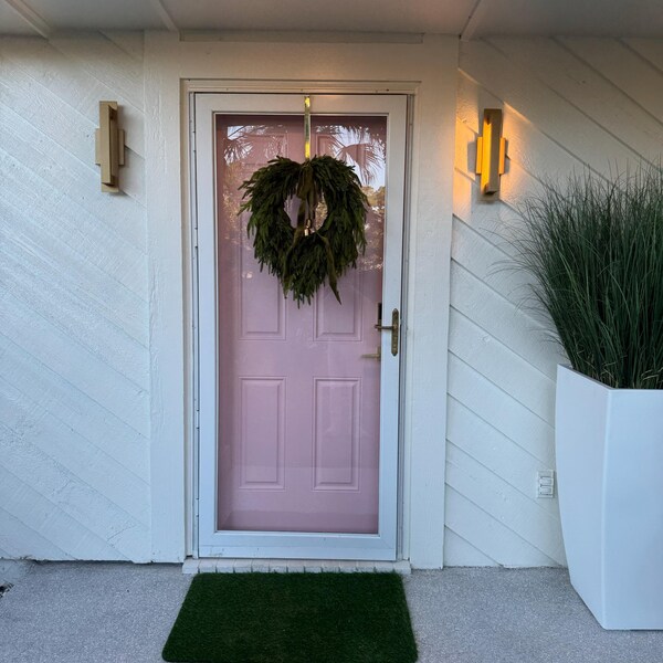 Blush Pink Velvet Bow for Wreath, Velvet Lantern Bow, Swag Bow, Mailbox ...