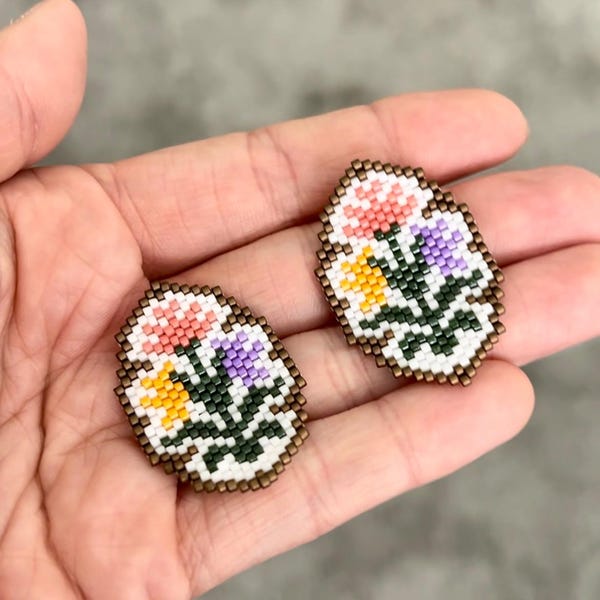 Beading PATTERN - Statement Fringe Earrings "leopard Rosettes", Animal ...