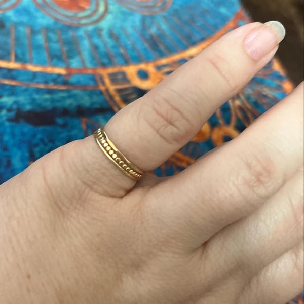 600-25 14K Yellow SOLID Gold Ring, Pattern Ring, Width--2.5mm - Etsy