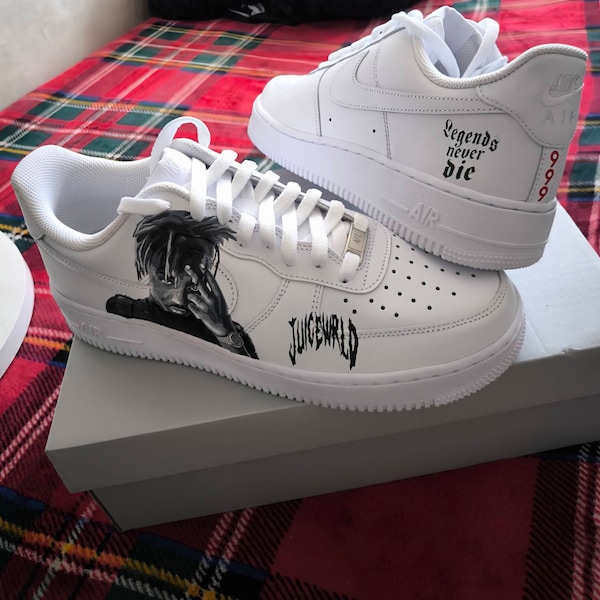 Nike Air Force 1 Juice Wrld - Custom Sneaker Juice Wrld - Hand Painted ...