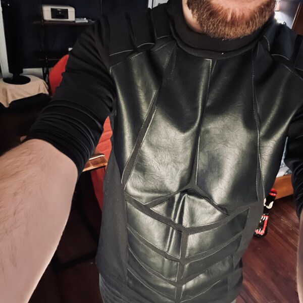 CARBON-14 BLAZER - Black Rubber Jacket Textured Dark Academia Goth ...