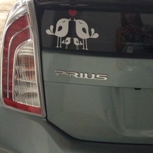 Lovely Bird Family Car Vinyl Decals Stickers Window Decals | Etsy