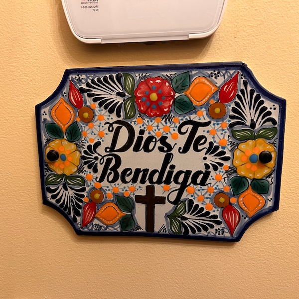 Upgrated Shipping Personalized Talavera Tile House Sign, Housewarming ...