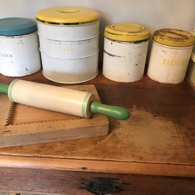 Vintage Stacking Cake Storage Tins - Etsy