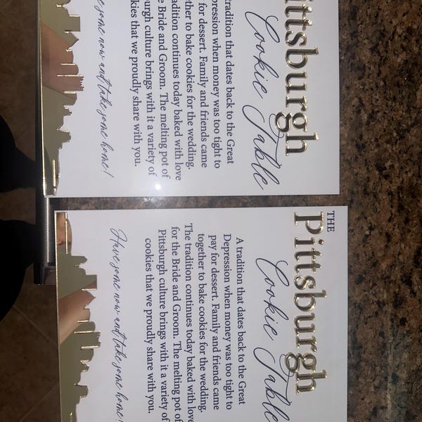 Buffet Wedding Food Menu Acrylic Signs, Dessert Table Titles, Entree ...