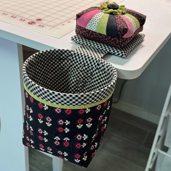 SEW SASSY Thread Catcher Sewing Pattern, Pincushion Scrap Bag, Tutorial ...