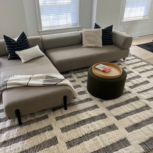 Red Round Pouf Handmade Footstool Round Red Pouf Ottoman Pouf - Etsy