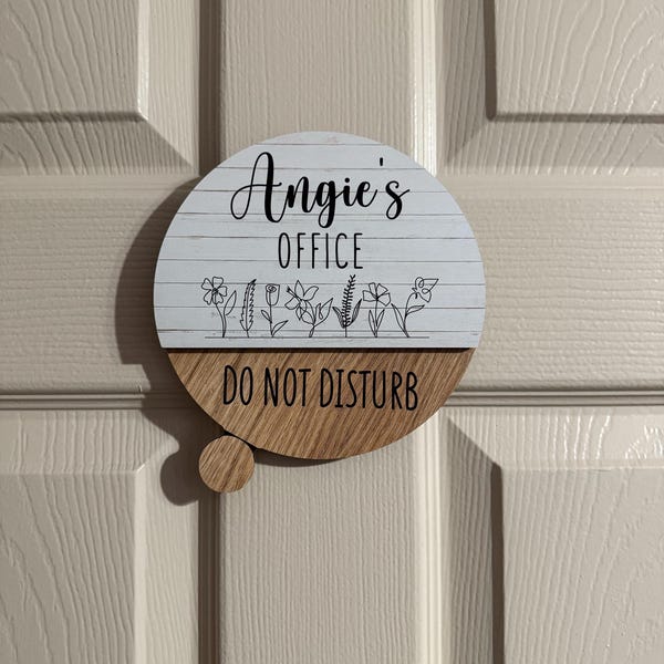 Custom Rotating Door Sign for Lawyers, Personalized Attorney Name Plate ...