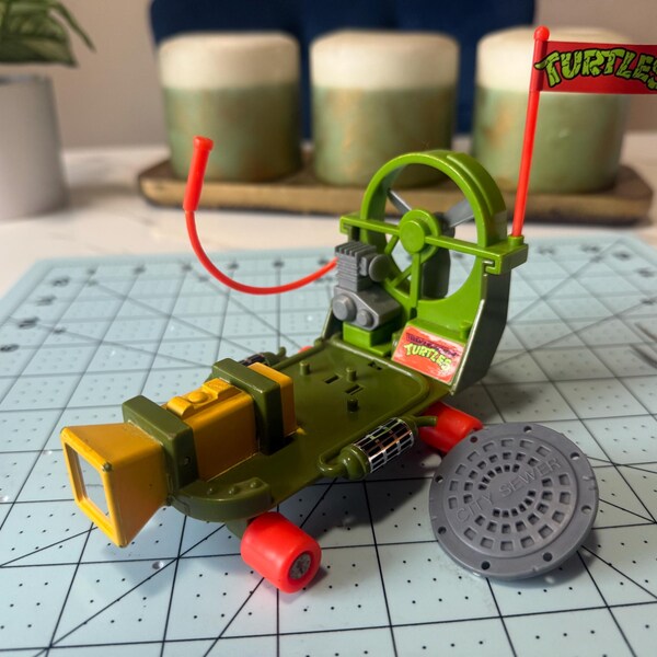 CUSTOM STICKERS for TMNT 1991 Leo's Jolly Turtle Tubboat Teenage Mutant ...