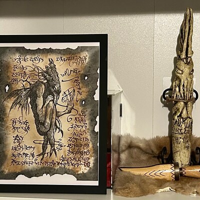 Cthulhu NECROMANCER Necronomicon Scrolls Occult Zombie Horror - Etsy
