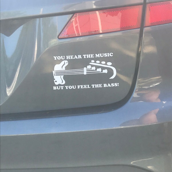 Bass Player Decal, Bass Player Sticker, Bass Guitar Decal, Bass Guitar ...