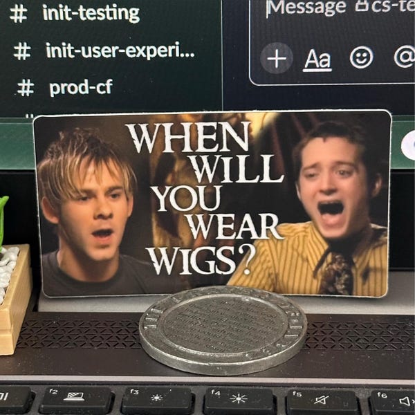 When Will You Wear Wigs Elijah Wood Sticker Lord of the Rings Decal ...