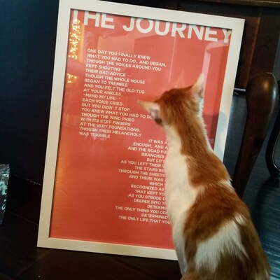 The Journey by Mary Oliver, the Journey Poem Wall Art, Mary Oliver ...