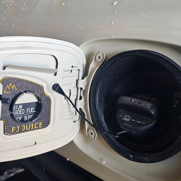 Personalized Toyota FJ Cruiser Gas Cap Holder (OEM Fuel Door Only) 2007 ...