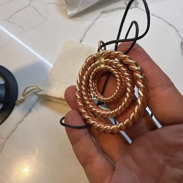 Sacred Metaphysical Copper Tensor Ring - Hand Hammered - Healing ...