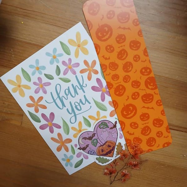 Halloween Bookmark Set – Fall Bookmarks, Cute Spooky Ghosts, Pumpkins ...